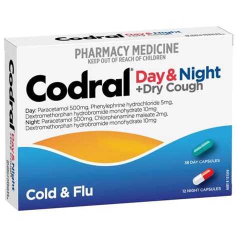 Buy Codral Pe Cold And Flu Plus Cough Day And Night 48 Capsules Online