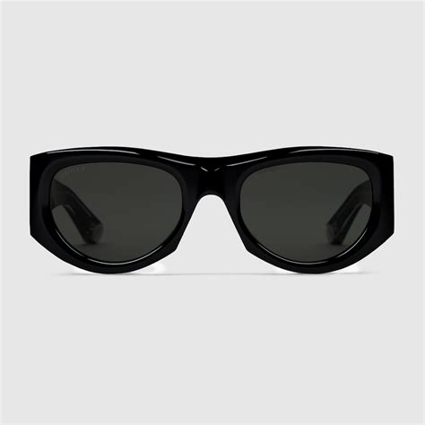 Rectangular Frame Sunglasses In Black Gucci® Us