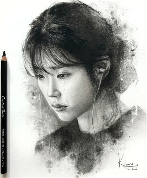 Drawing Sketch 인물화 연필 소묘🖌 On Instagram 요즘 출퇴근하면서 어른이란 노래만 계속듣다보니