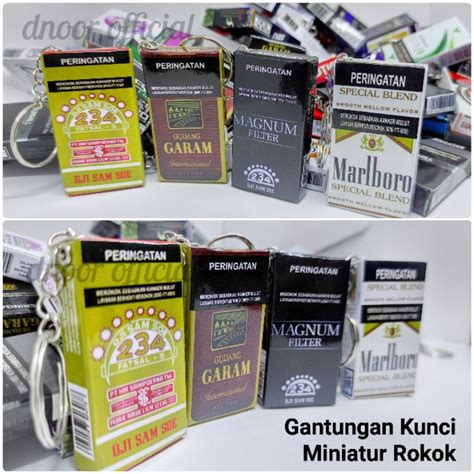 Jual Gantungan Kunci Miniatur Rokok Roko Mini Murah Shopee Indonesia