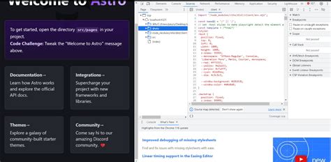 javascript astro project not loading src folder and style tags