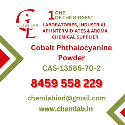 Cobalt Phthalocyanine Powder At ₹ 1080 Kg Boisar Id 2855058819312