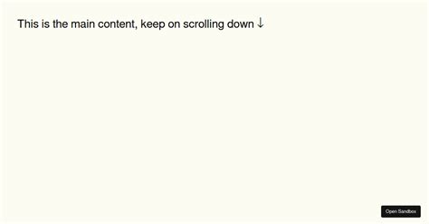 Footer Reveal On Scroll Codesandbox
