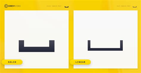 Space Bar Icon · Linear · Coreui Icons · Svg Javascript Typescript