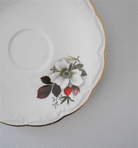 Lot De 5 Tasses à Café Avec Soucoupes Digoin Et Sarreguemines Fleurs