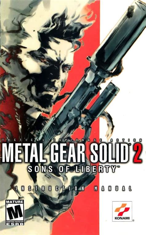Metal Gear Solid 2 Sons Of Liberty 2001 Playstation 2 Box Cover Art