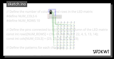 RGB Mattrix Rev2 Wokwi ESP32 STM32 Arduino Simulator