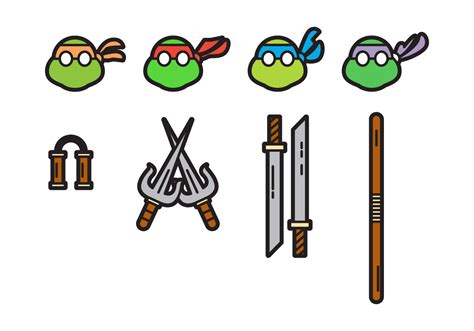 Free Cute Ninja Turtles Vectors Download Free Vector Art Stock