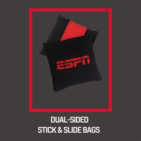 Espn 36 Inch Solid Wood Cornhole Set With All Weather Bean Bags