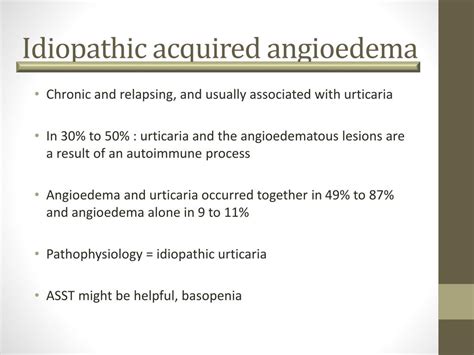Ppt Angioedema 11 12 2010 Powerpoint Presentation Free Download Id