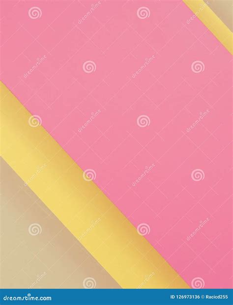 Abstract Pastel Coloured Paper Texture Background Minimal Geometric Shapes And Lines In Pastel