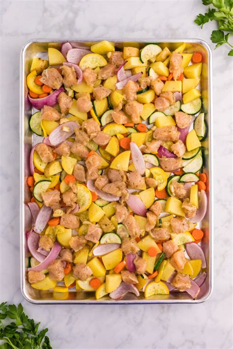 Sheet Pan Chicken Veggies A Joyfully Mad Kitchen