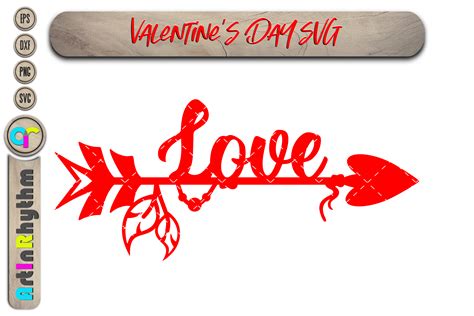 Arrow Love Heart Svg Valentines Svg Graphic By Artinrhythm · Creative