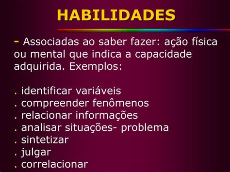 Ppt Habilidades E CompetÊncias Powerpoint Presentation Free Download