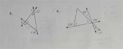 Solved Find The Measure Of All The Missing Angles Below Chegg