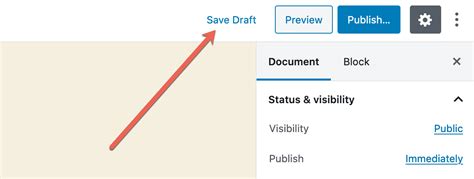 What Is The Draft Status In WordPress