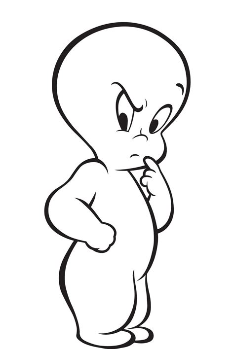 Casper Ghost Tattoo Design