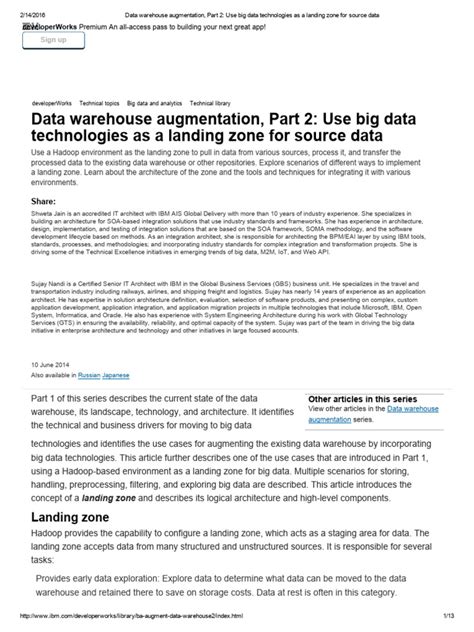 Data Warehouse Augmentation Part 2 Use Big Data Technologies As A