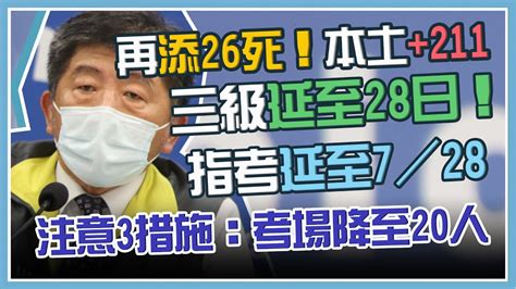 【完整版】今天新增211本土3境外26死亡 陳時中最新說明202106071400｜三立新聞網 Youtube