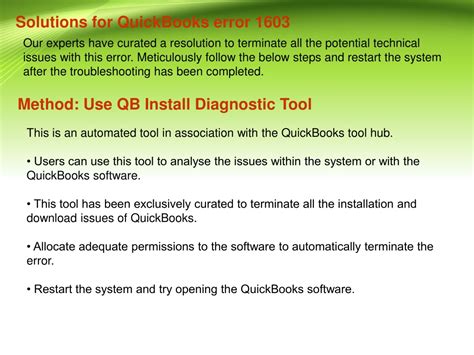 PPT Robust Strategy To Terminate QuickBooks Error 1603 Quickly