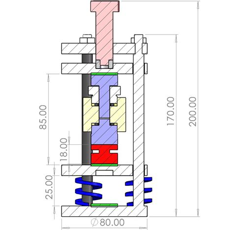 Standard Pressure Jig And Testing Cell Kit For Solid State Battery Mo