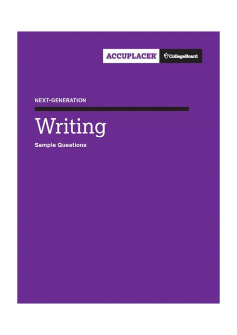 Next Generation Sample Questions Writing