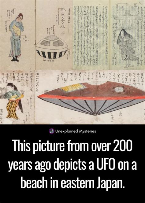 This Picture Illustrates An Encounter With A Ufo In 1803 A Decorated Hollow Ship With A Foreign