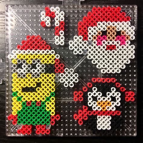 Perler Beadshama Beads Christmas Patterns Easy Perler Bead Patterns Melty Bead Patterns