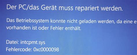 Mdt Sccm Bluescreen Intcpmt Sys 3 1 2 2 A0 On W10 1909 Intel Platform Technology On Dell 5690