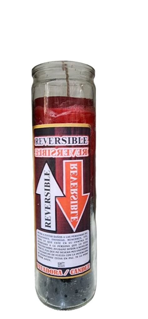 Veladora Parafina Esoterica Reversible