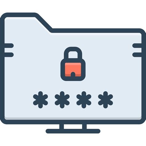 Data Protection Data Password Privacy Authentication Confidential Secret Icon Download