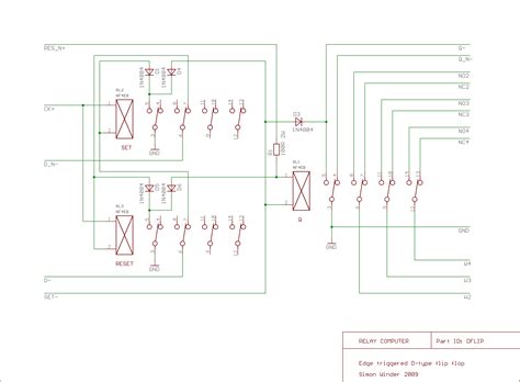 Simplest Relay Based D Latch Circuit Electrical Engineering Stack