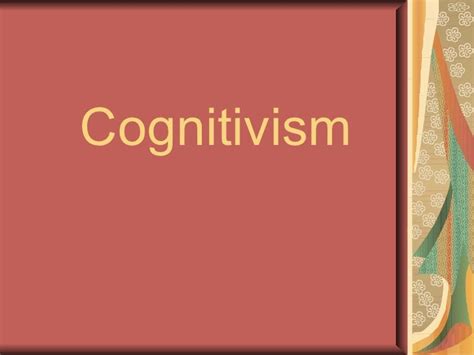 Cognitivism Vs Non Cognitivism