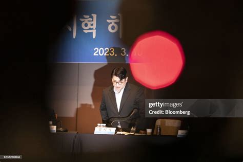 Bang Si Hyuk Founder Of Hybe Co Arrives At A Forum In Seoul South