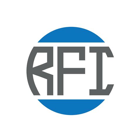 Rfi Letter Logo Design On White Background Rfi Creative Initials