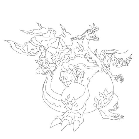 포켓몬스터 리자몽 거다이맥스 색칠도안 네이버 블로그