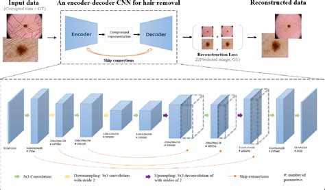 Figure 1 From An Encoder Decoder Cnn For Hair Removal In Dermoscopic Images Semantic Scholar