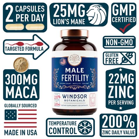 Windsor Botanicals Male Fertility Supplement