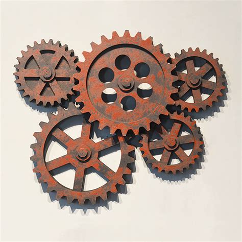 Steampunk Gears And Cogs Drawing Hand Drawn Steampunk Clock Stock