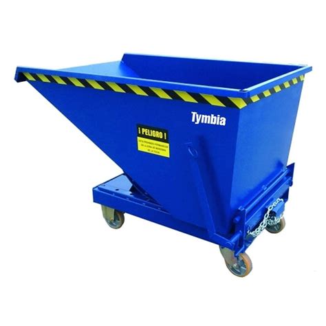Tilting Container 1500l With Wheels Forklift Container