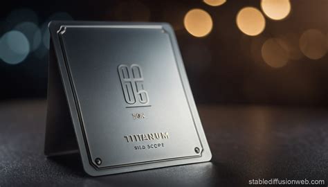 Titanium Card Plate Design Stable Diffusion Online