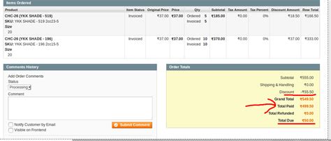 Invoice Amount Is Not Correct After Generating Invoice Magento 19