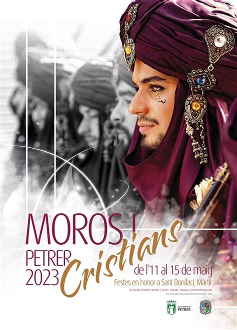 Cartel Moros y Cristianos de Petrer 2023 del 11 al 15 de mayo Unión