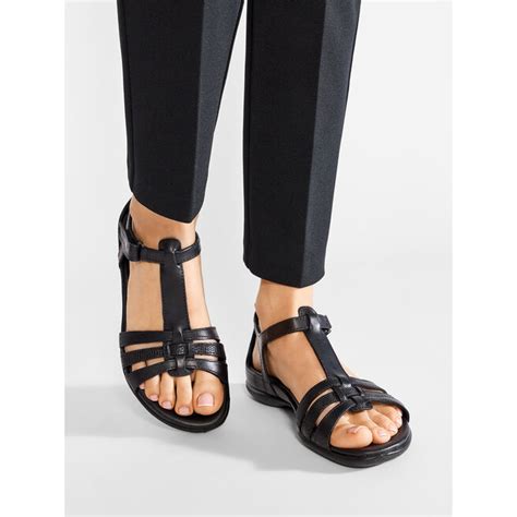 Sandały Ecco Flash 24087353859 Czarny Pl