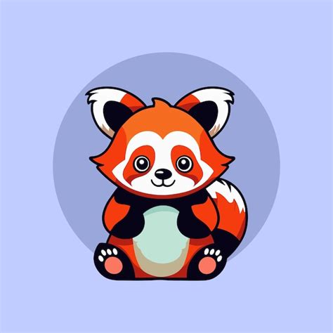 Premium Vector Free Vector Cute Red Panda Cartoon Vector Icon