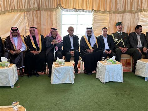 مندوبا عن الملك وولي العهد العيسوي يعزي قبيلتي عباد وبني صخر شرق