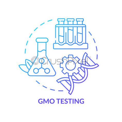 Gmo Testing Blue Gradient Concept Icon Stock Vector 4869553 Crushpixel