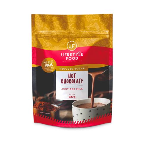 Reduced Sugar Hot Chocolate Refill 400g Lifestyle Foods