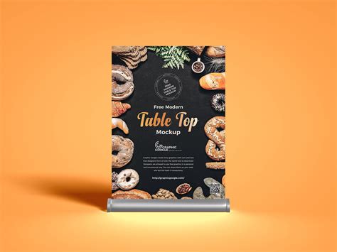 modern table top free mockup — free mockup world