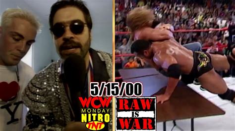Wwf Raw Vs Wcw Nitro May 15 2000 Full Breakdown Rock And Michaels